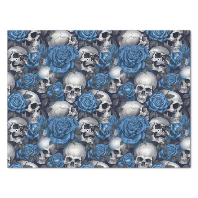 A Skull and Roses Series Design 12 Tissue Paper | Zazzle