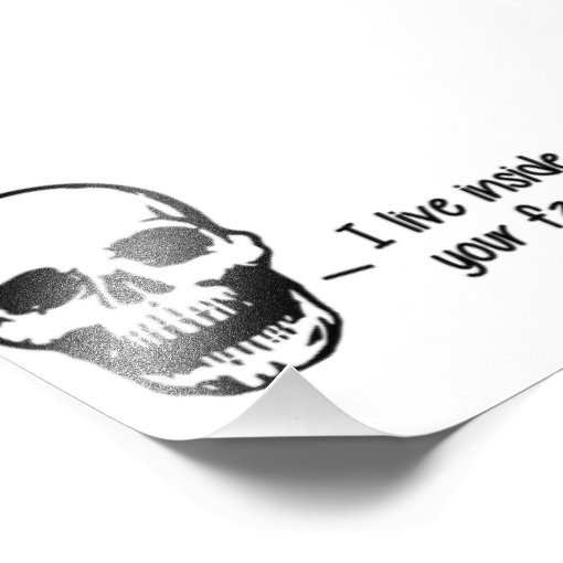 A Skull Lives Inside Your Face Photo Print | Zazzle