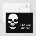 A Skull Lives Inside Your Face Postcard | Zazzle