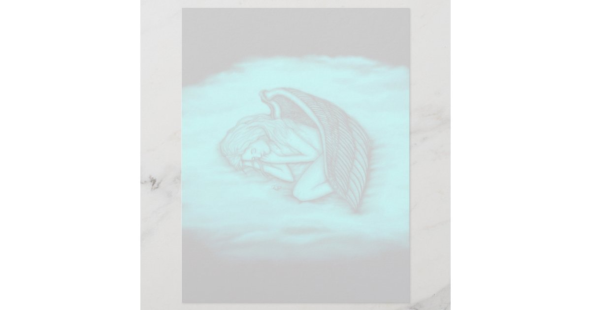 A sleeping Angel Letterhead | Zazzle