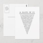 A Slice of Pi Numbers Postcard | Zazzle
