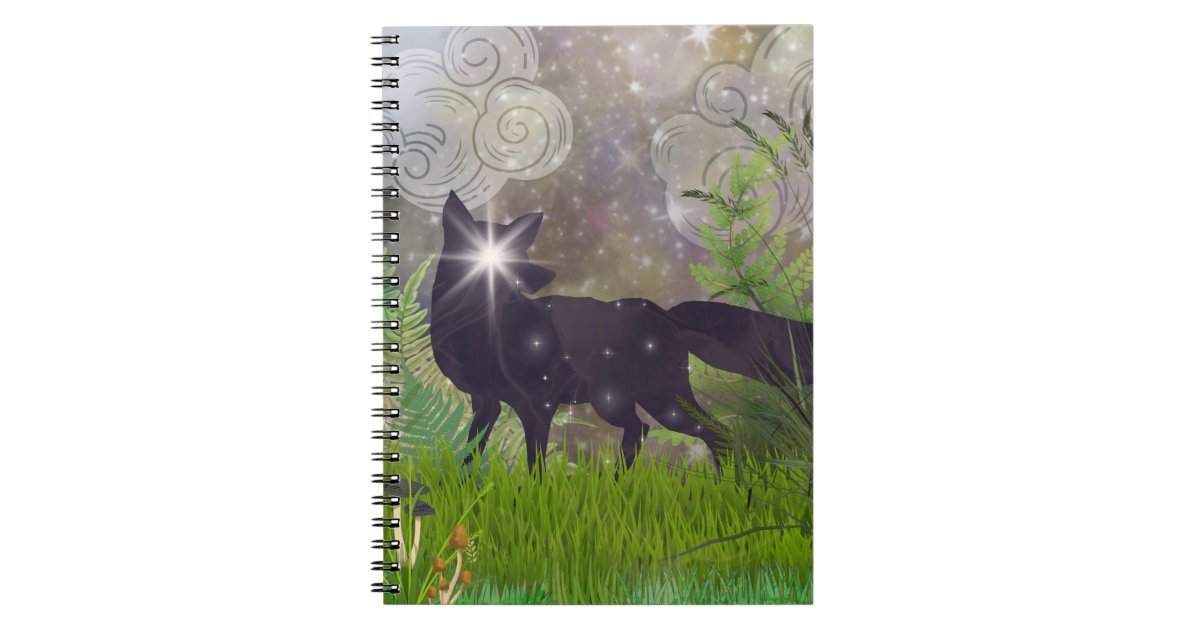A Smattering of Stars: Celestial Fox notebook | Zazzle
