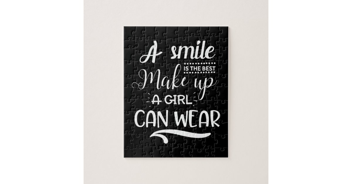 A Smile Is The Best Makeup Jigsaw Puzzle | Zazzle