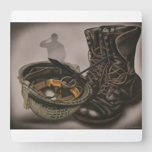 A soldier themed military clock | Zazzle