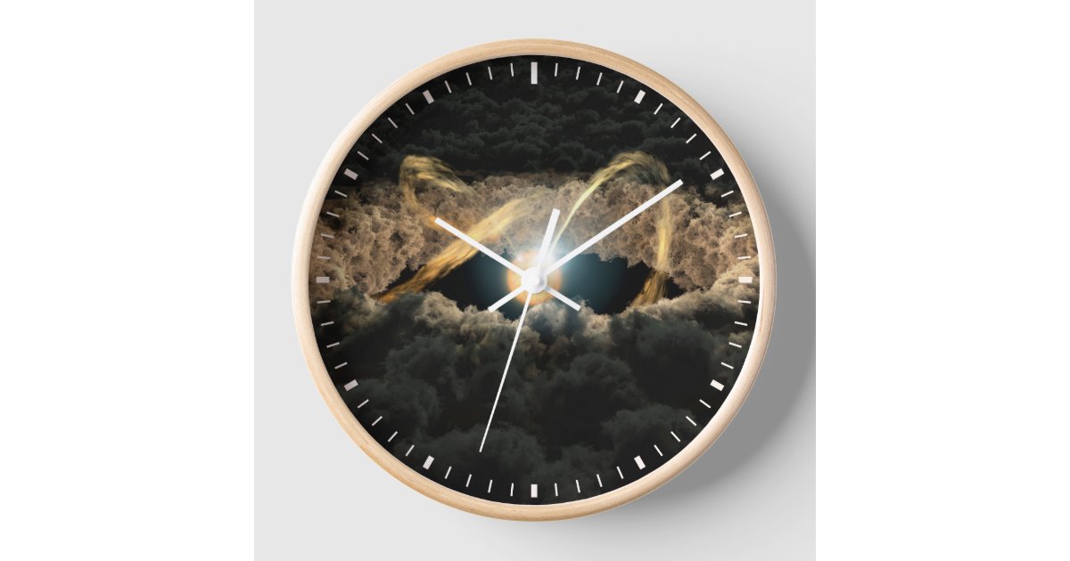 A Star Surrounded By A Protoplanetary Disk Clock | Zazzle