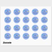 A+ Student with Stars Classic Round Sticker | Zazzle