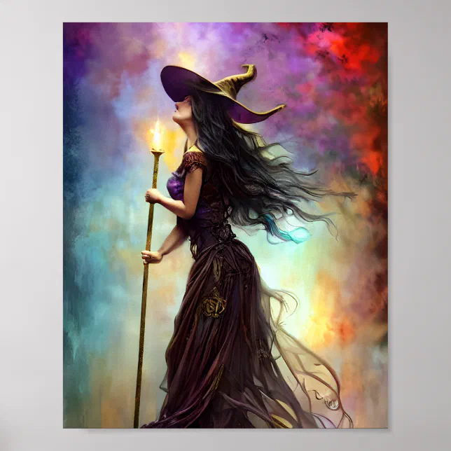 A Stunningly Realistic Witch Triptych Poster | Zazzle