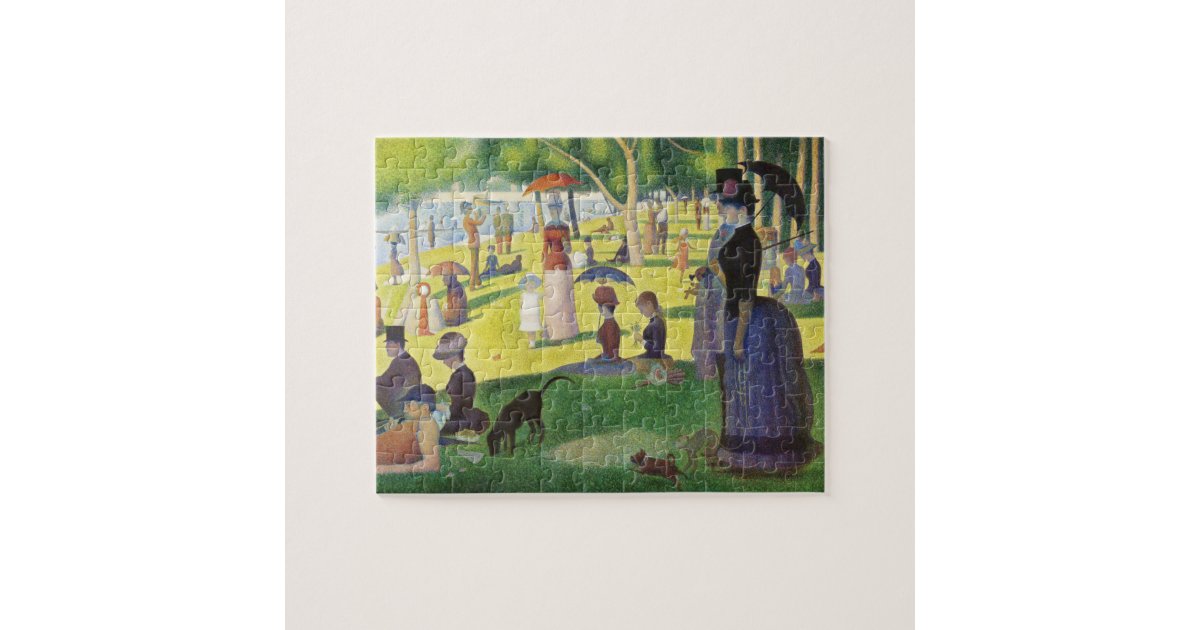 A Sunday on La Grande Jatte by Georges Seurat Jigsaw Puzzle | Zazzle