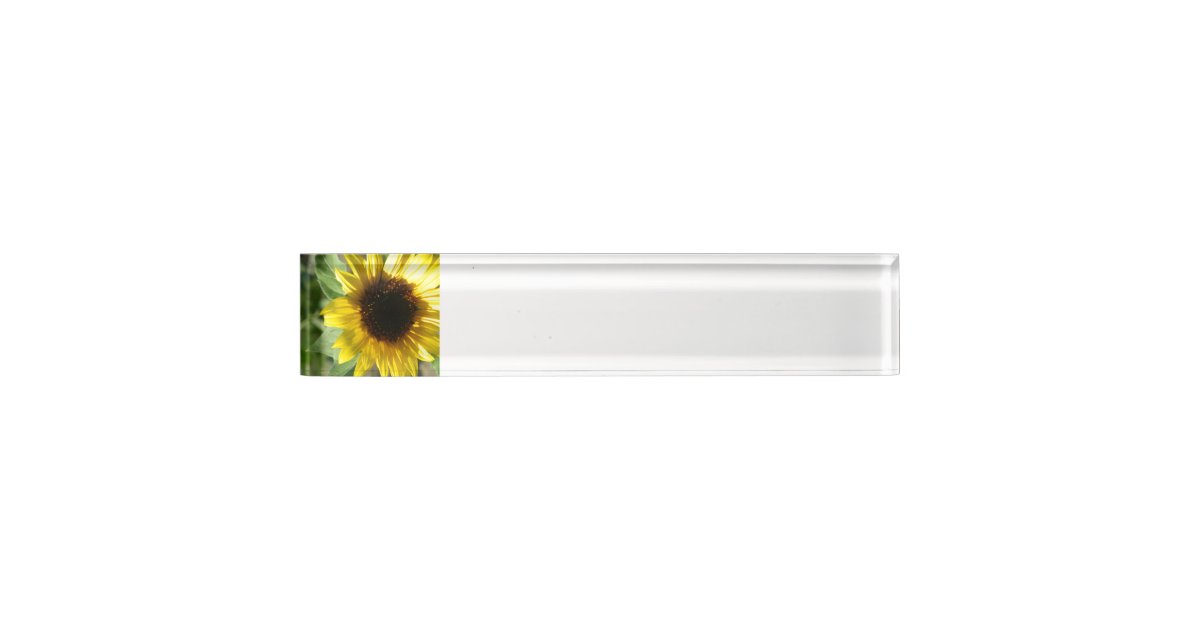 A Sunflower Name Plate | Zazzle