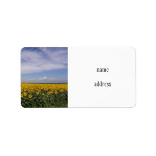 Sunflower Labels | Zazzle