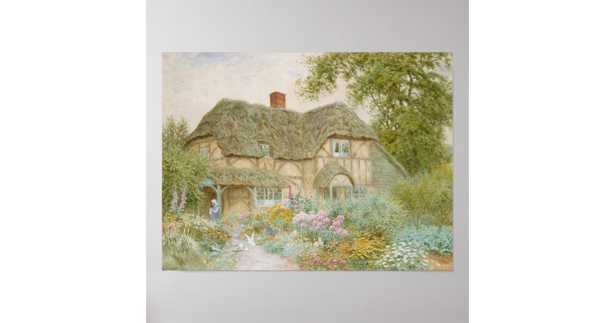 A Surrey Cottage Poster | Zazzle
