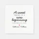 A Sweet Ending To a New Beginning Wedding Napkins | Zazzle