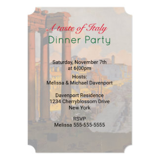 Italian Dinner Invitations & Announcements | Zazzle