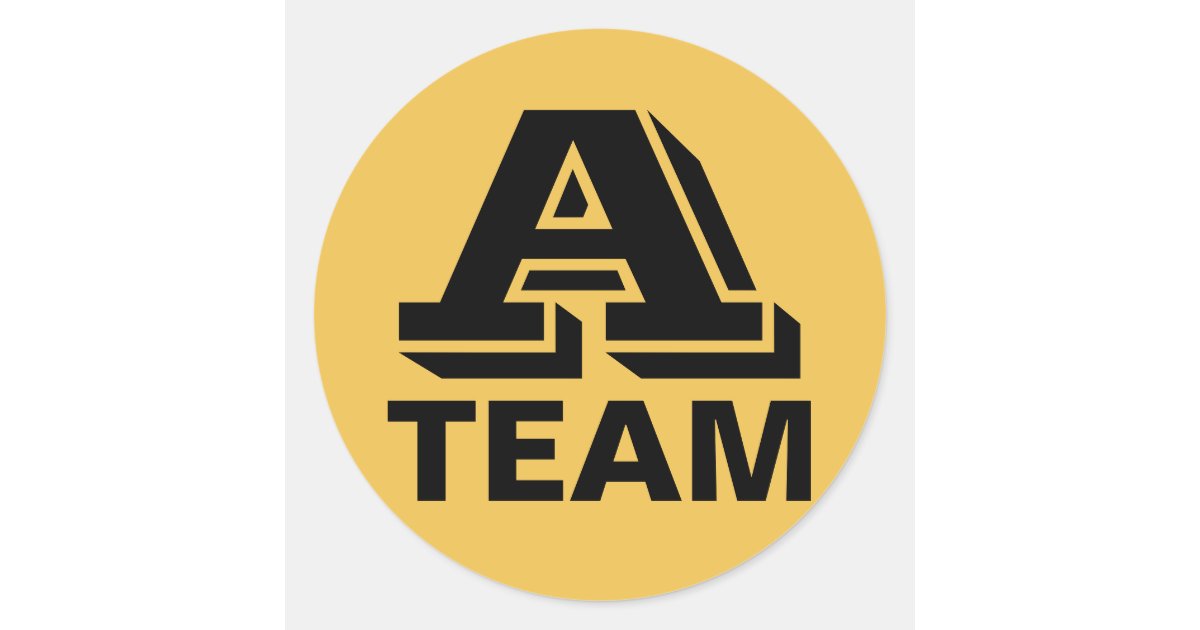 A Team Recognition Sticker Zazzle a-team-recognition-sticker-zazzle