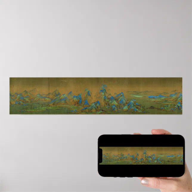 A Thousand Li of River and Mountains Wang Ximeng Poster | Zazzle