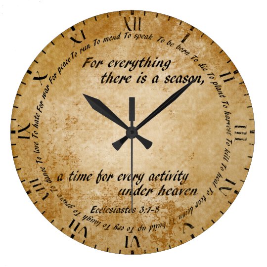A Time For Everything Clock | Zazzle.com