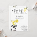 A Tini Bit Older Lemon Drop Martini 30th Birthday Invitation | Zazzle