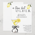 A Tini Bit Older Lemon Drop Martini 30th Birthday Invitation | Zazzle