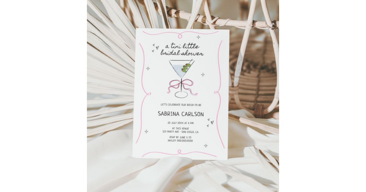A Tini Little Bridal Shower Invitation | Zazzle