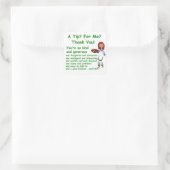A tip for me - tip jar sticker | Zazzle