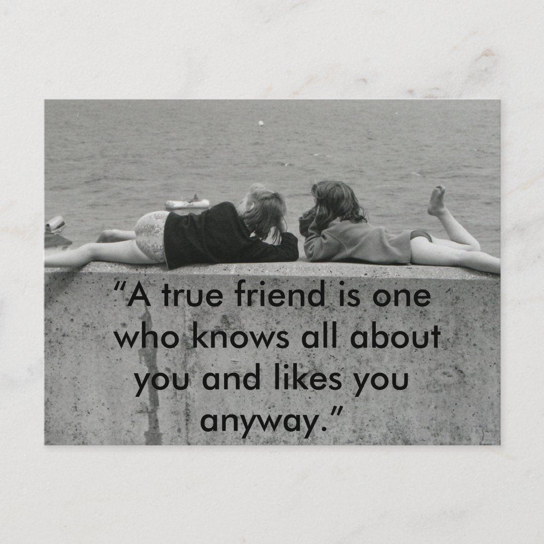 A True Friend Postcard | Zazzle