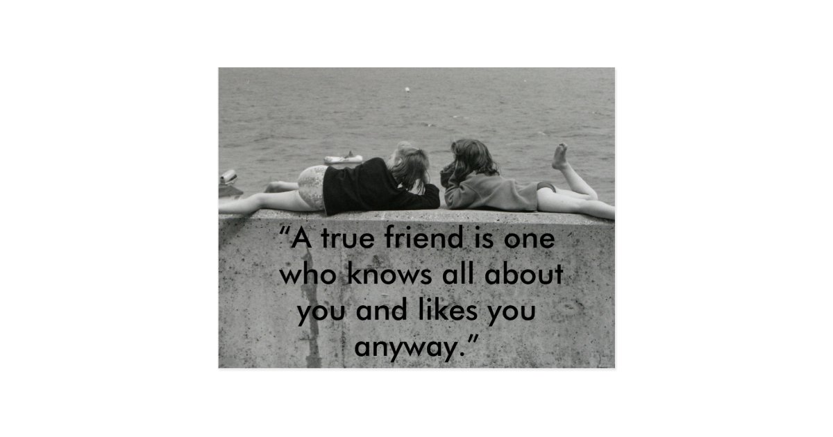 A True Friend Postcard | Zazzle.com