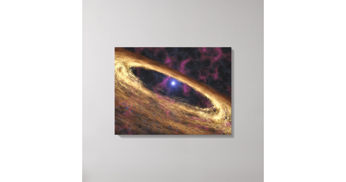 A type of dead star called a pulsar canvas print | Zazzle