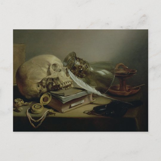 A Vanitas Still Life Postcard | Zazzle.com