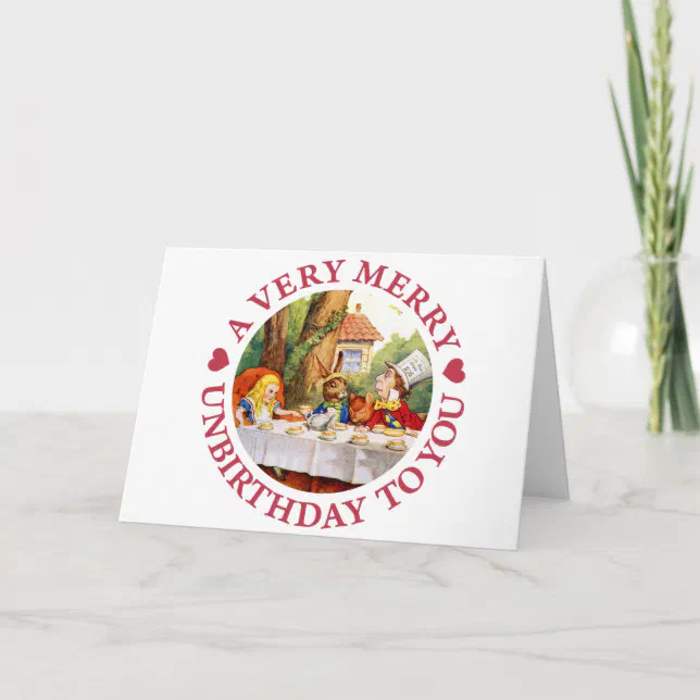 A Very Merry Unbirthday To You! Holiday Card | Zazzle