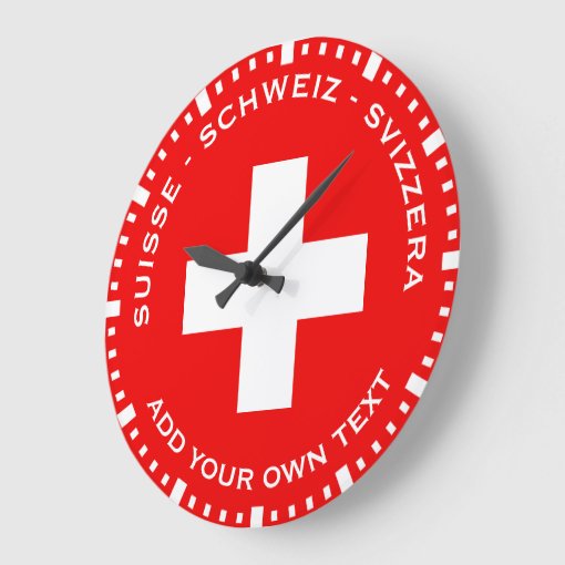 A Very Swiss Clock | Zazzle