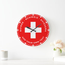 A Very Swiss Clock | Zazzle
