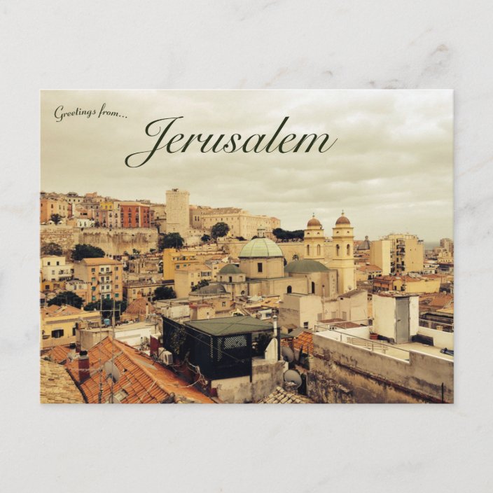 A View of Buildings in the Old City in Jerusalem Postcard | Zazzle.com