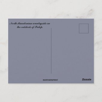 A View of the Countryside in North Macedonia Postcard | Zazzle