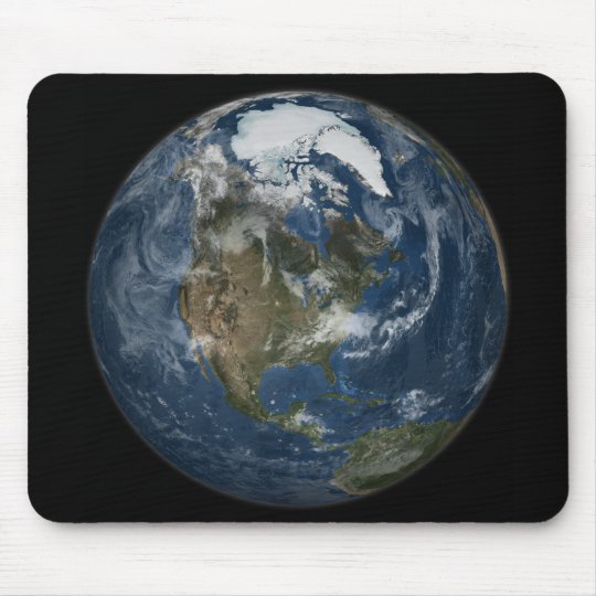 A view of the Earth Mouse Pad | Zazzle.com