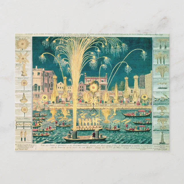 A View of the Fireworks and Illuminations Postcard | Zazzle