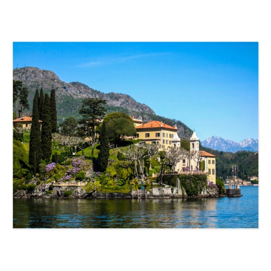 A villa on Lake Como, Italy - Postcard | Zazzle.com