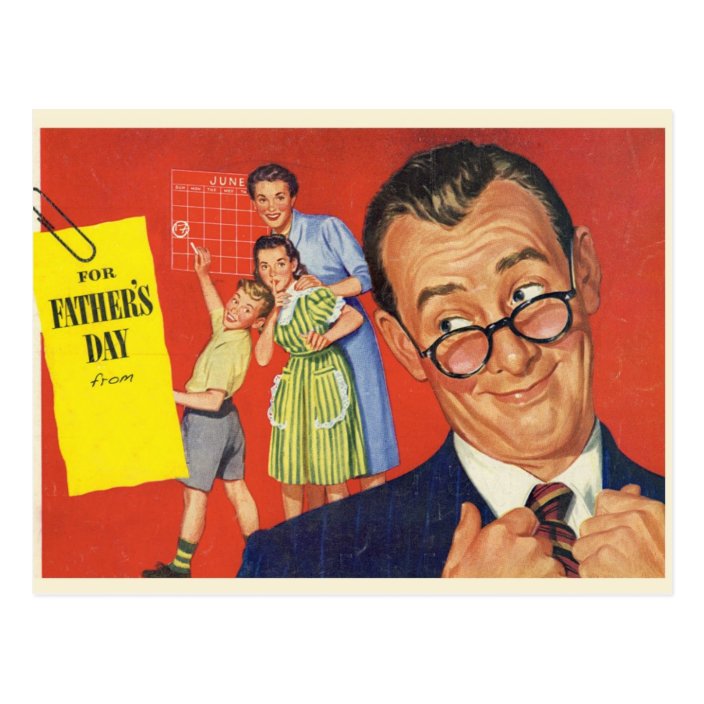 A Vintage Father Postcard | Zazzle.com A Vintage Father Postcard | Zazzle.com