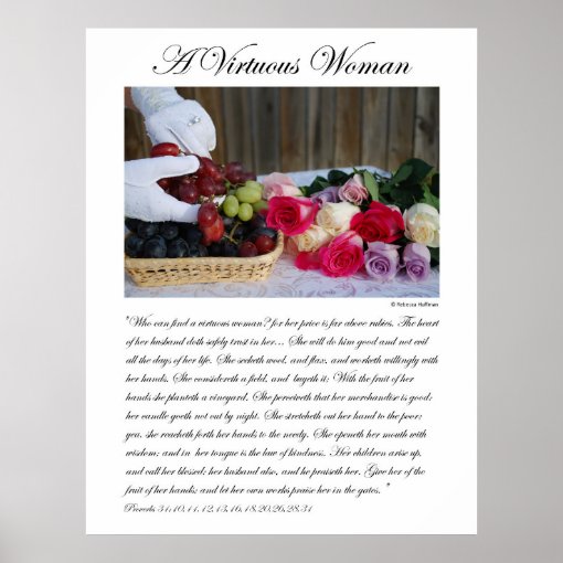 A Virtuous Woman Poster | Zazzle