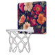 A wallpaper with a floral pattern mini basketball hoop | Zazzle