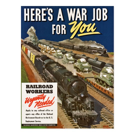 A War Job For You Postcard. Postcard | Zazzle.com