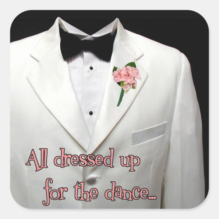 A White Sport Coat Sticker | Zazzle