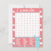 A Whole Llama Love Classroom Valentine's Day Note Card | Zazzle