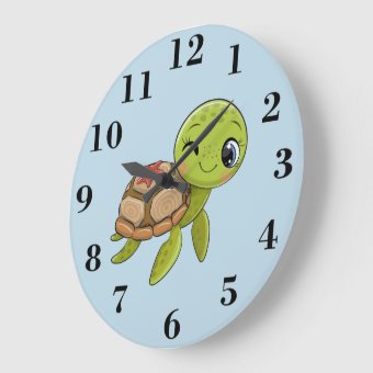 A Wink In Time Large Clock | Zazzle