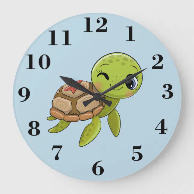 A Wink In Time Large Clock | Zazzle