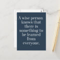 A Wise Person Quote Postcard | Zazzle