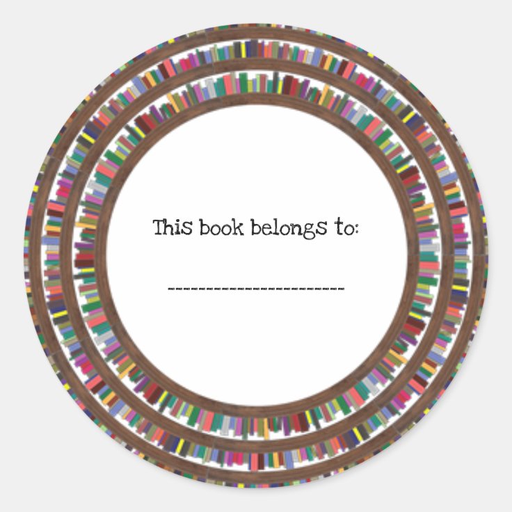 A World of Books Classic Round Sticker | Zazzle