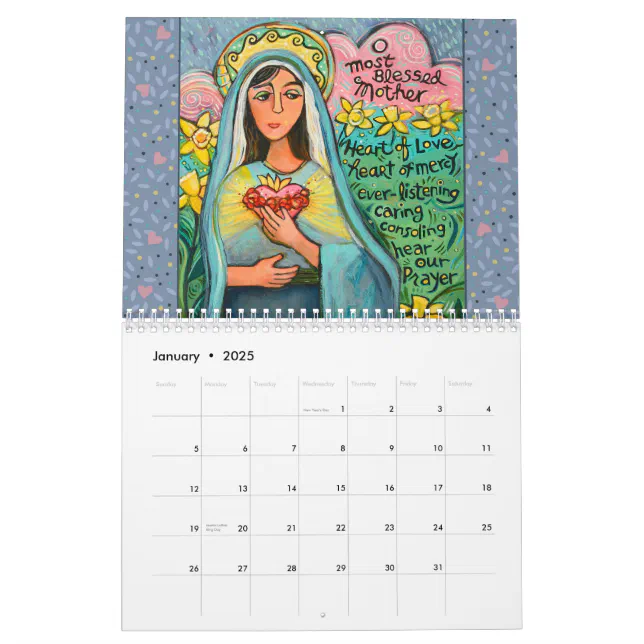 A Year of Catholic Saints Calendar | Zazzle