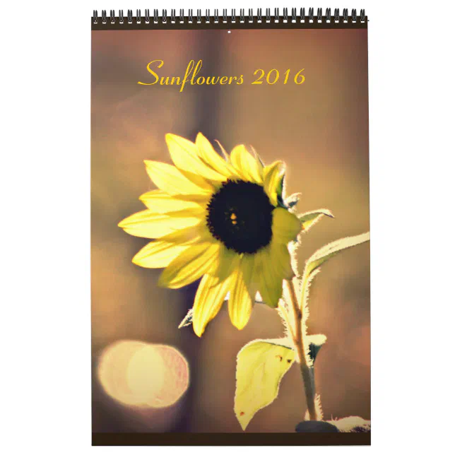 A Year of Sunflowers 2016 Calendar | Zazzle