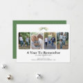 A Year To Remember 4 photos Christmas Holiday Card | Zazzle