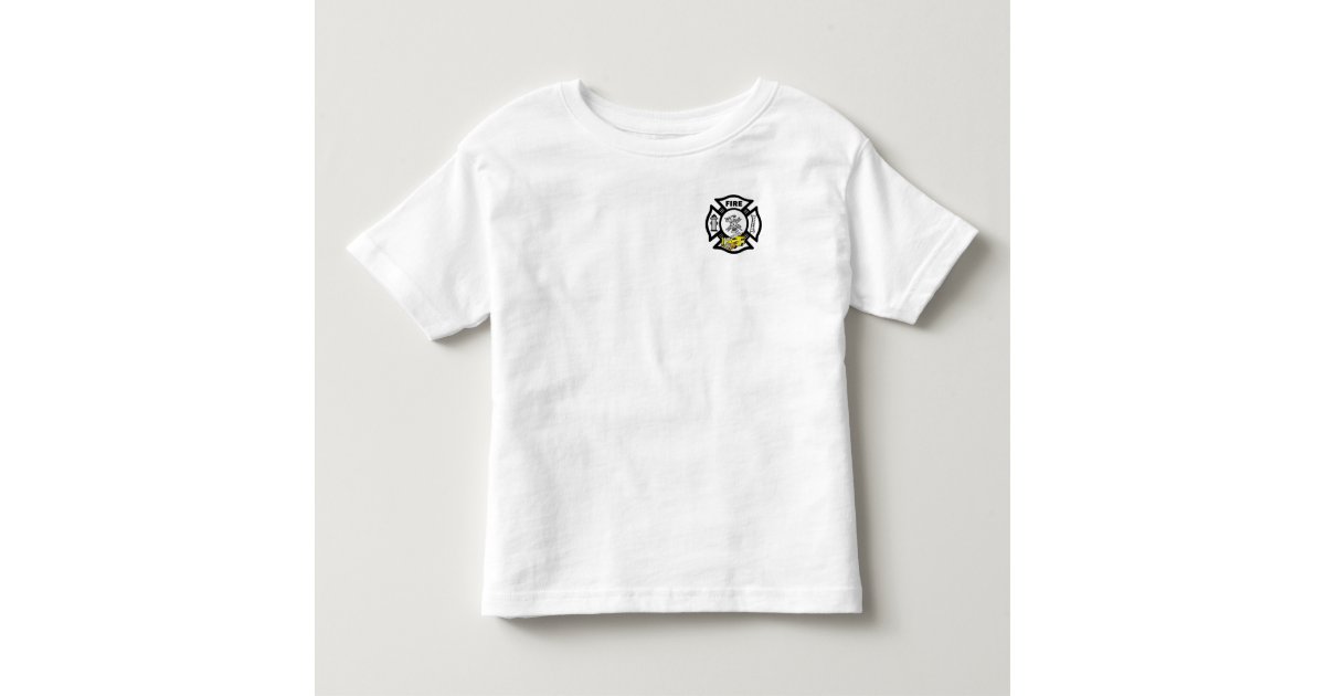 A Yellow Fire Truck Rescue Toddler T-shirt | Zazzle